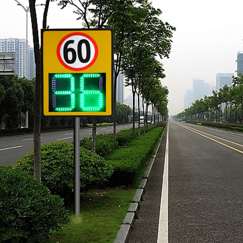 Radar speed limit sign